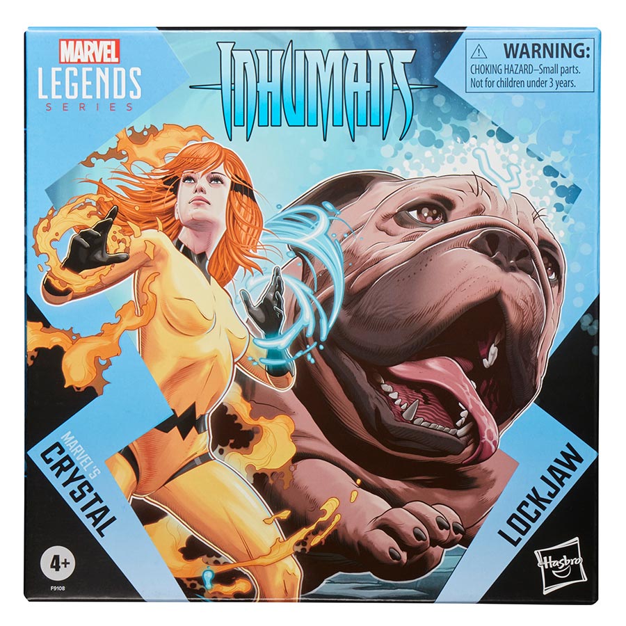 Marvel Legends 6-Inch Action Figure Inhumans 2-Pack - Lockjaw And Crystal