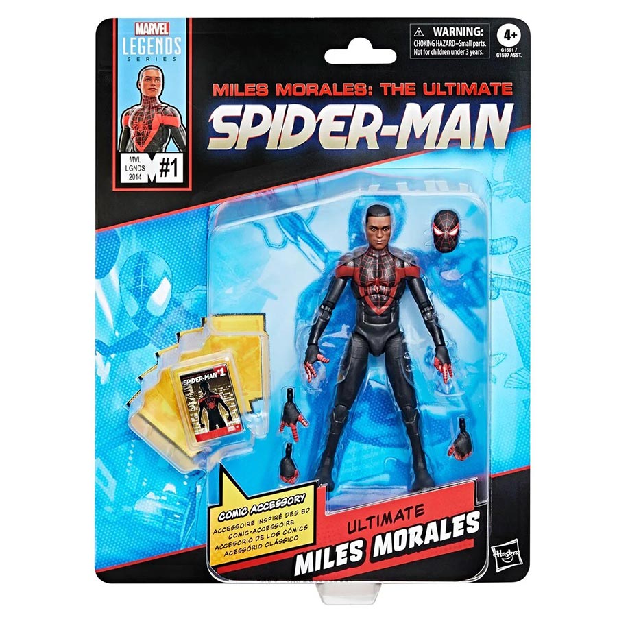 Marvel Legends Mini Comic Miles Morales 6-Inch Action Figure