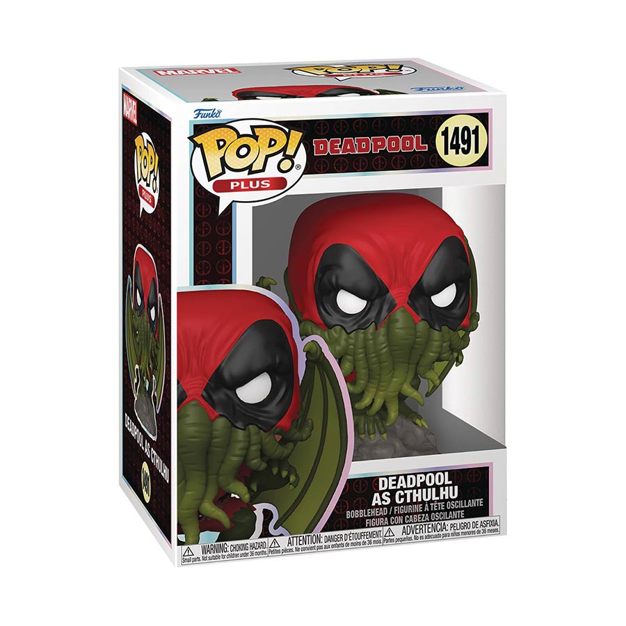 POP Plus Deadpool Literary Classic Deadpool As Cthulhu Vinyl Bobble Head