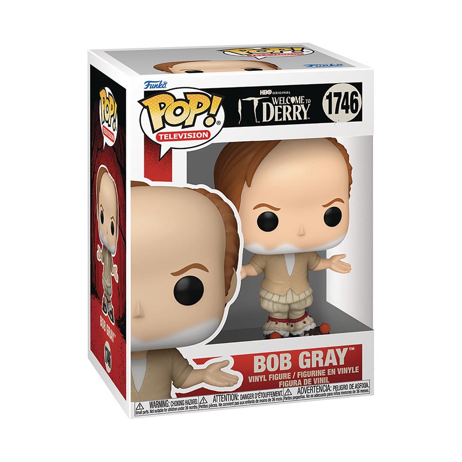 POP Television Welcome To Derry Bob Gray Vinyl Figure