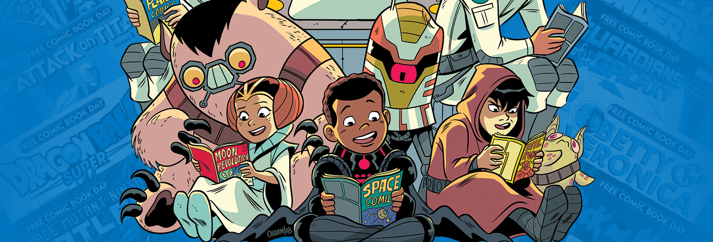 FREE COMIC BOOK DAY ONLINE IS MONDAY MAY 8 AT 10AM!